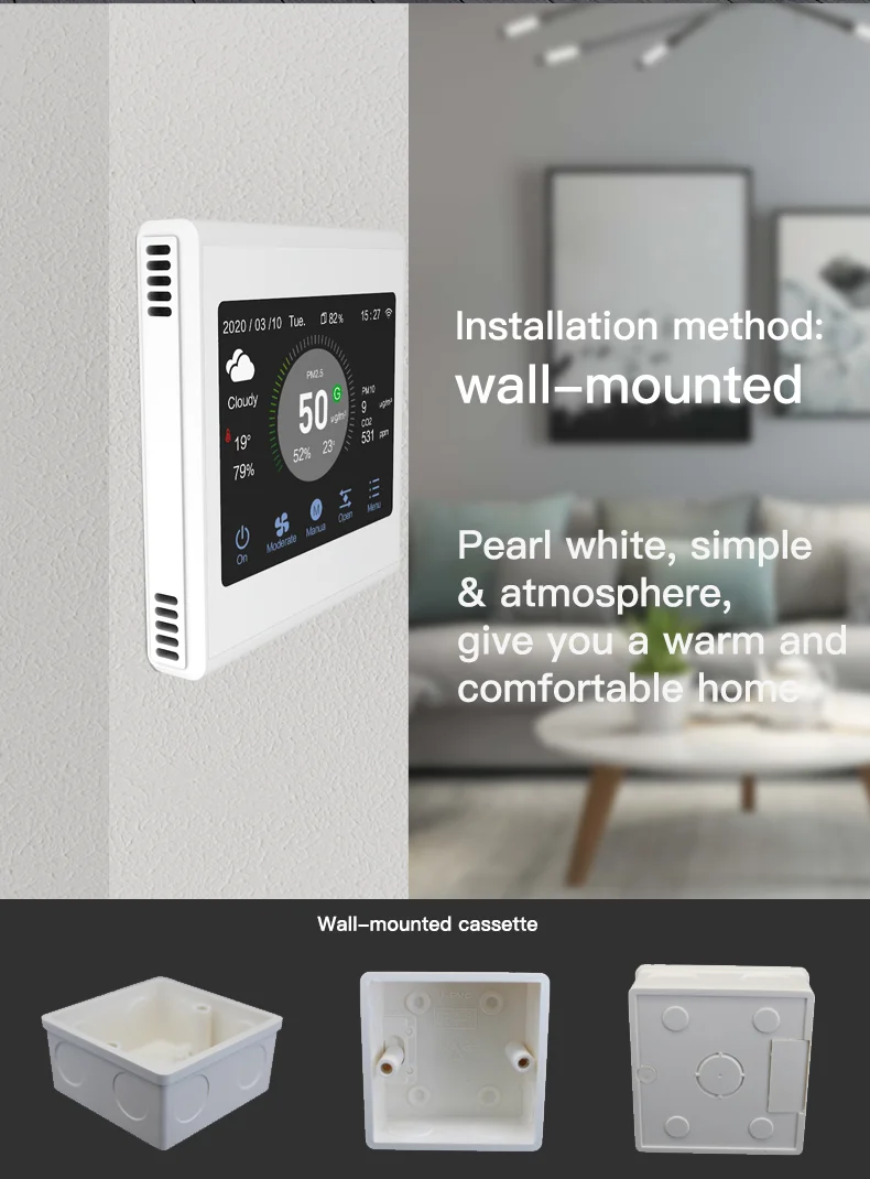 Hvac Fcu Air Monitor Wifi Rs485 Modbus Thermostat Smart Digital Room ...