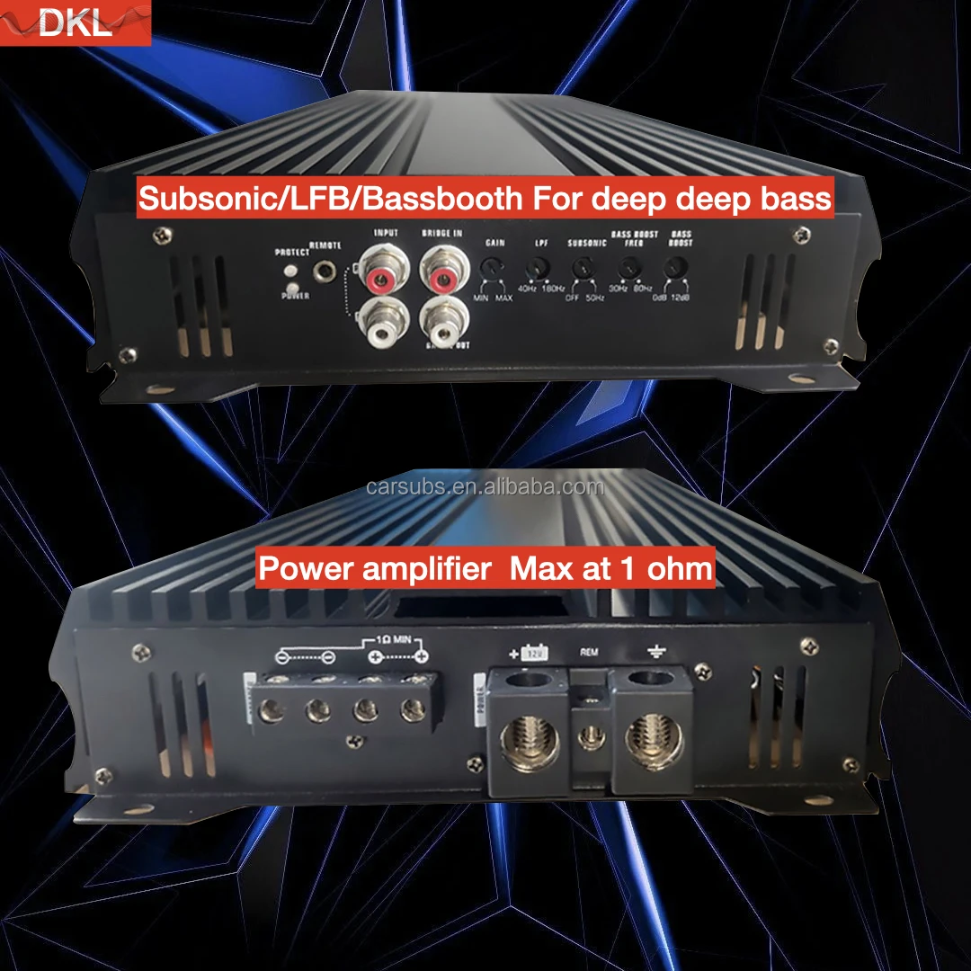 Car Subwoofer Amplifier Rms 5800w Class D Max 1 Ohm Peak 11000w Spl Strong Bass Car Amplifier ...