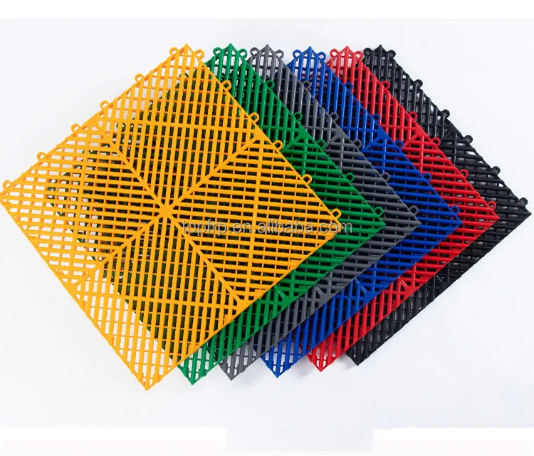 Modular Plastic Flooring - Durable, Anti-Slip Garage Tiles