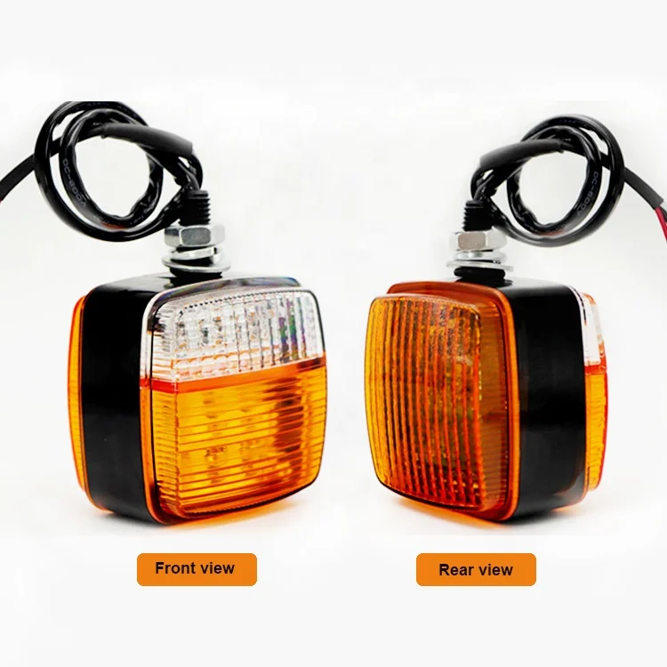 12-80V Forklift Front Turn Signal Light 85MM Double Side LED