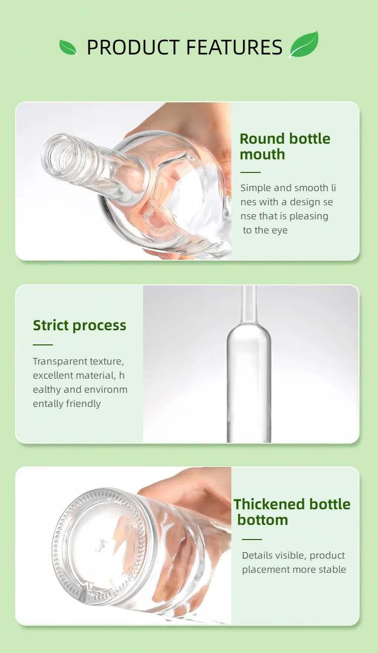 Luxury European Empty 500ml 700ml 750ml 1000ml Special Shape Spirits ...