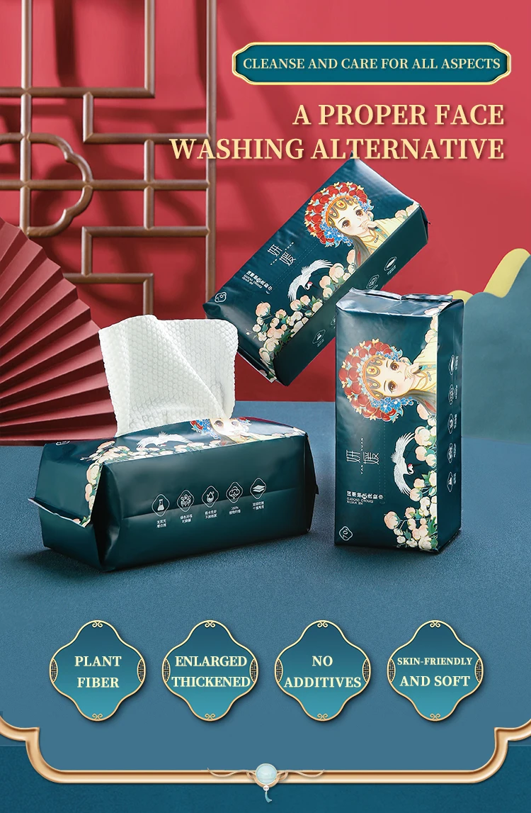 Custom Soft Pack Facial Tissues Eco Friendly Daily Face Cleansing ...