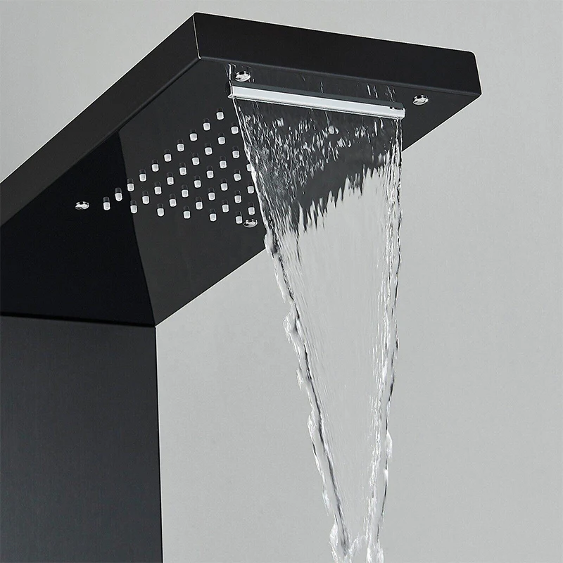 Luxury Shower Plate - Stainless Steel Waterfall Panel