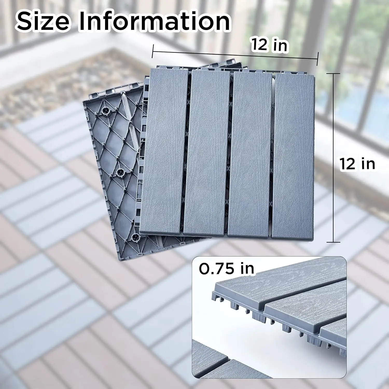 Interlocking Deck Tiles - Durable, Stylish Outdoor Flooring