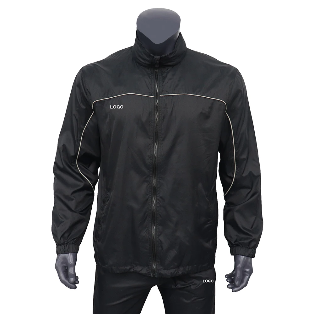 Wholesale Design Sports Windbreaker Black Canvas Fleece Wind Breaker ...