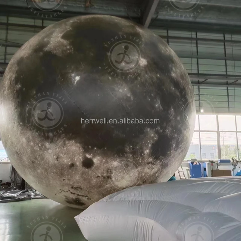 2023 Commercial Custom Led Light Inflatable Planet Balloons Party Decorations Moon Earth Globe ...