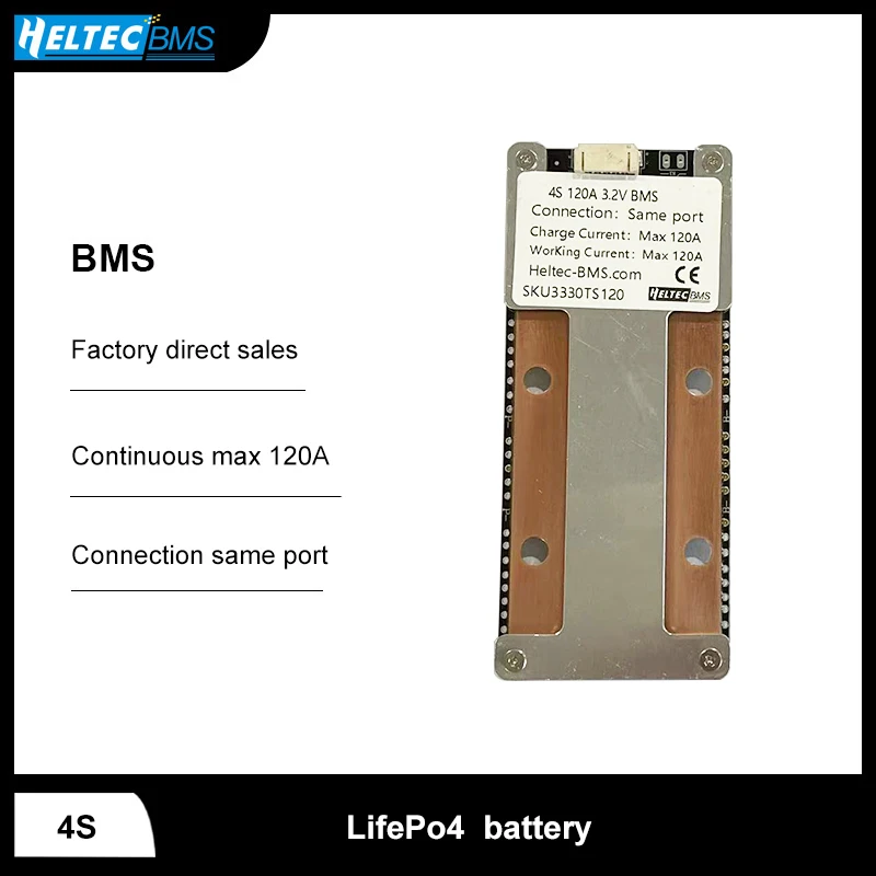 Heltec Lifepo4 4s 12v 120a Bms Same Port Battery Protection Board ...