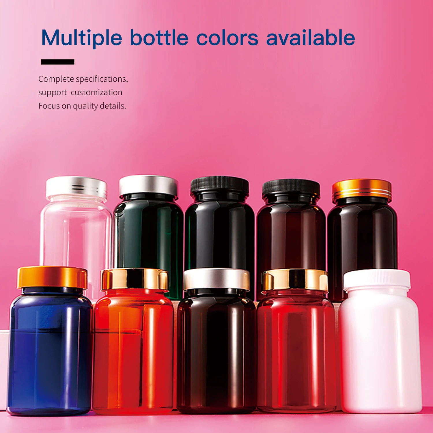 175ml Food Grade Capsule Bottles Pet Plastic Sealed Bottles Single ...