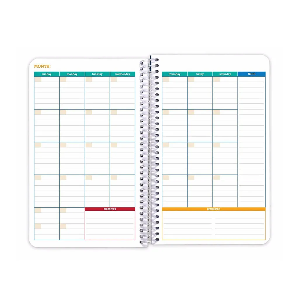 Classic A5 Spiral Customized Agendas 2022 Planner Organizer Notebook ...