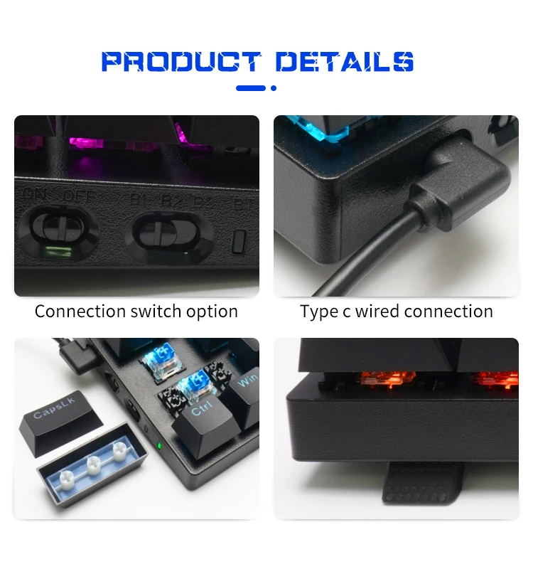 T-dagger Wireless Gaming Keyboard - High Quality & RGB Backlit