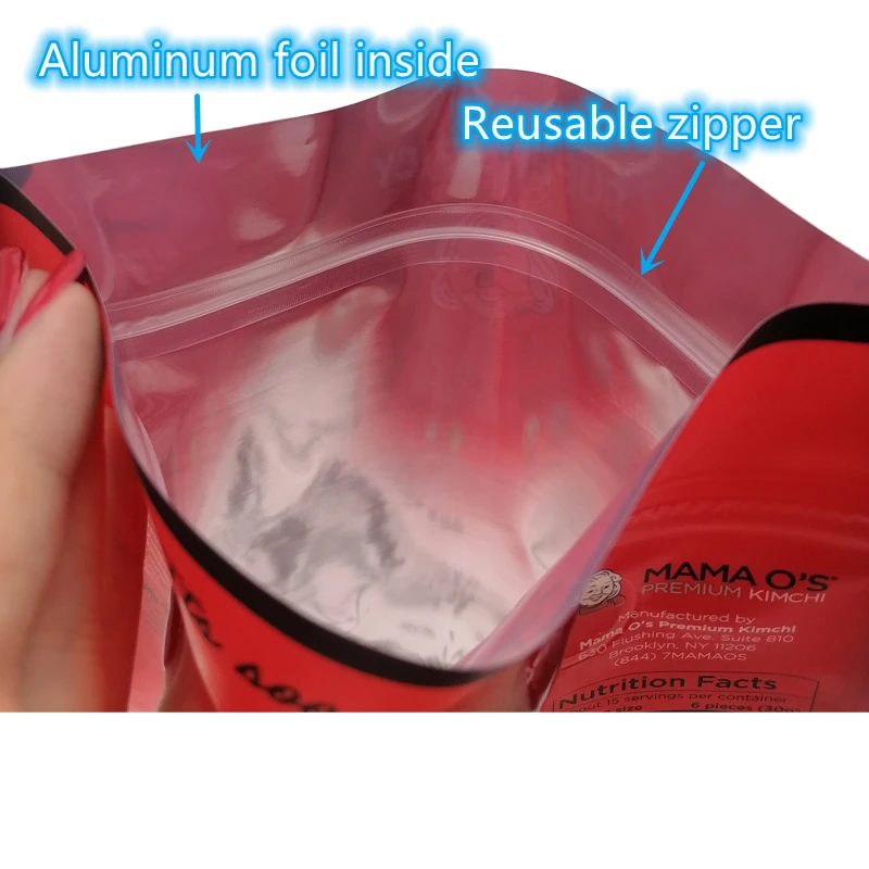 Kimchi Bag Custom Printing - Resealable Food Grade Plastic