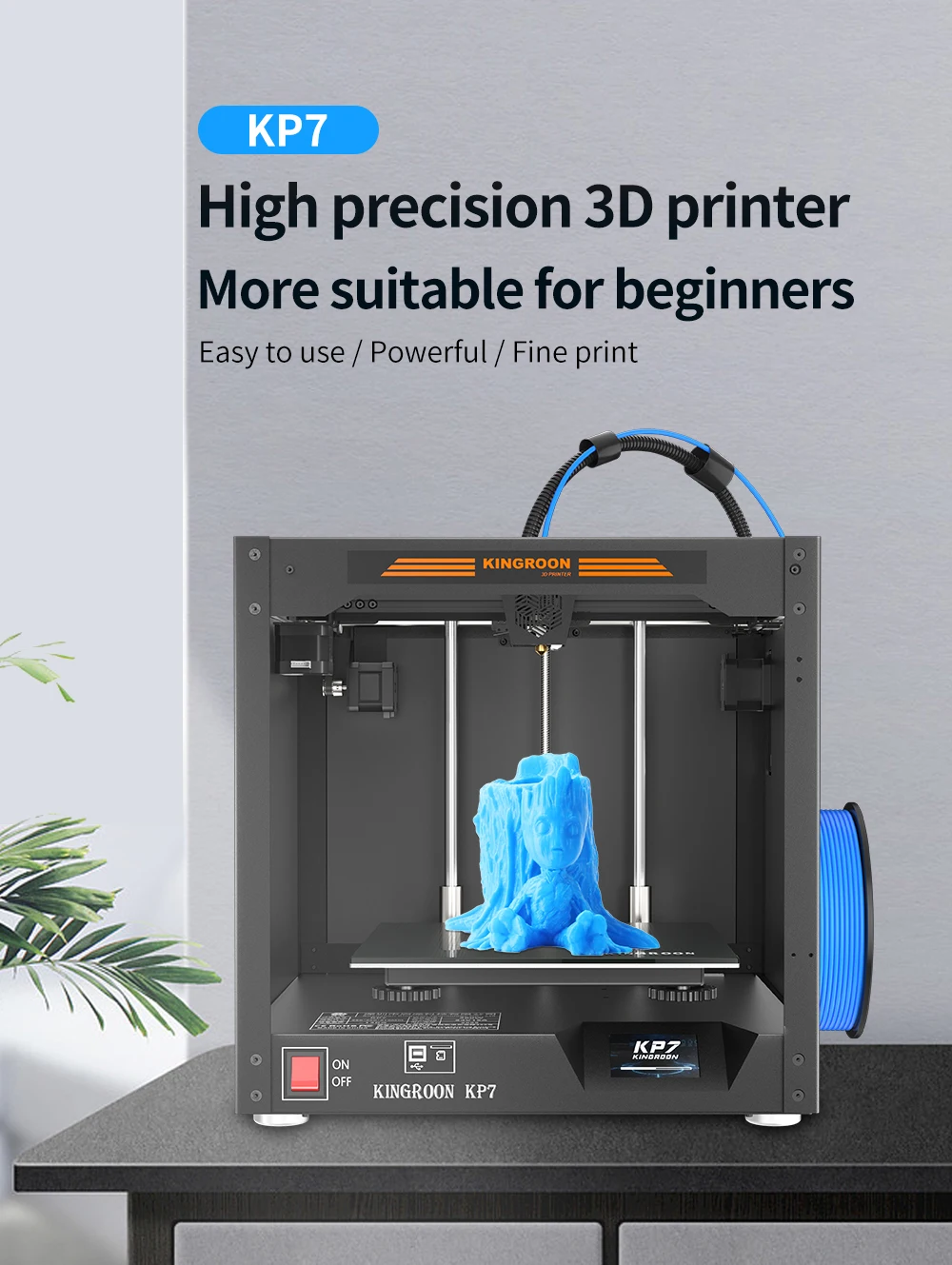 Kingroon Máy In 3d Chính Xác Cao Khung Kim Loại Toàn Bộ Kp7 Máy In 3d – Chima.vn – Máy móc ...