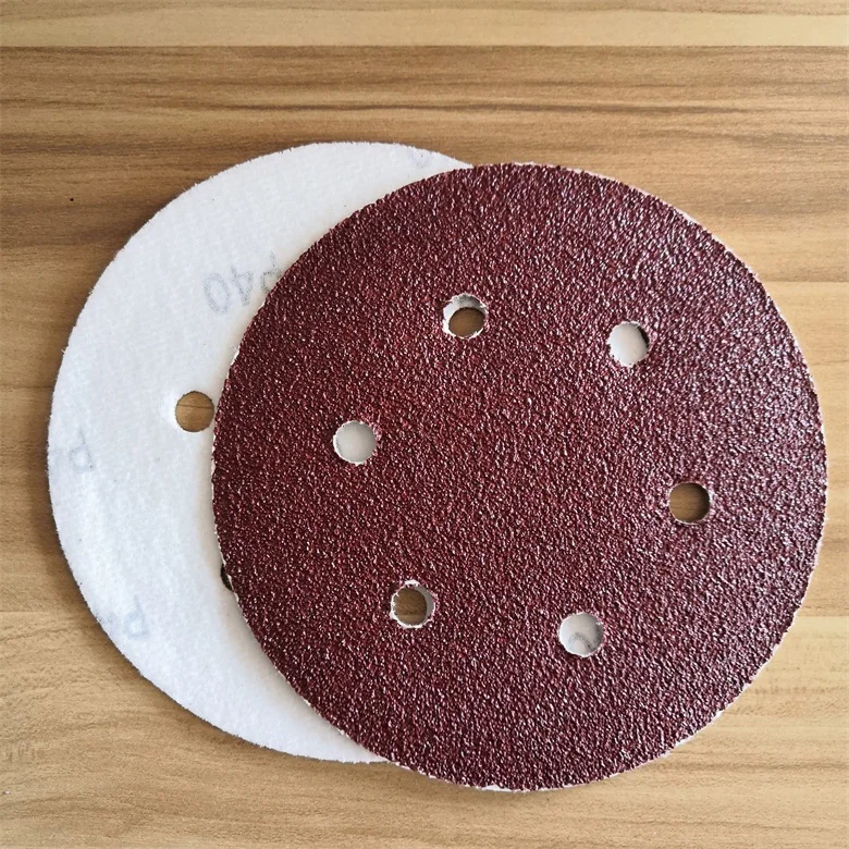 High Quality New Red Aluminium Oxide Sanding Disc With 6 Holes - Buy ...