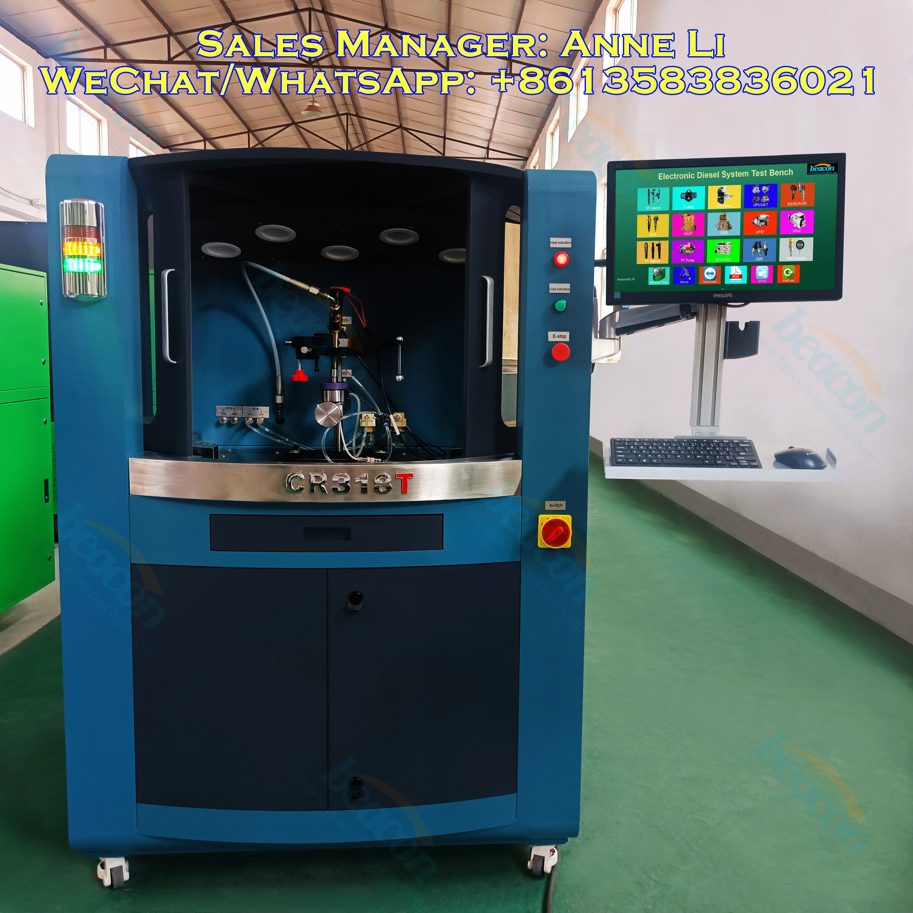 Beacon Machine Cr318t Common Rail Injector Test Bench With Piezo ...