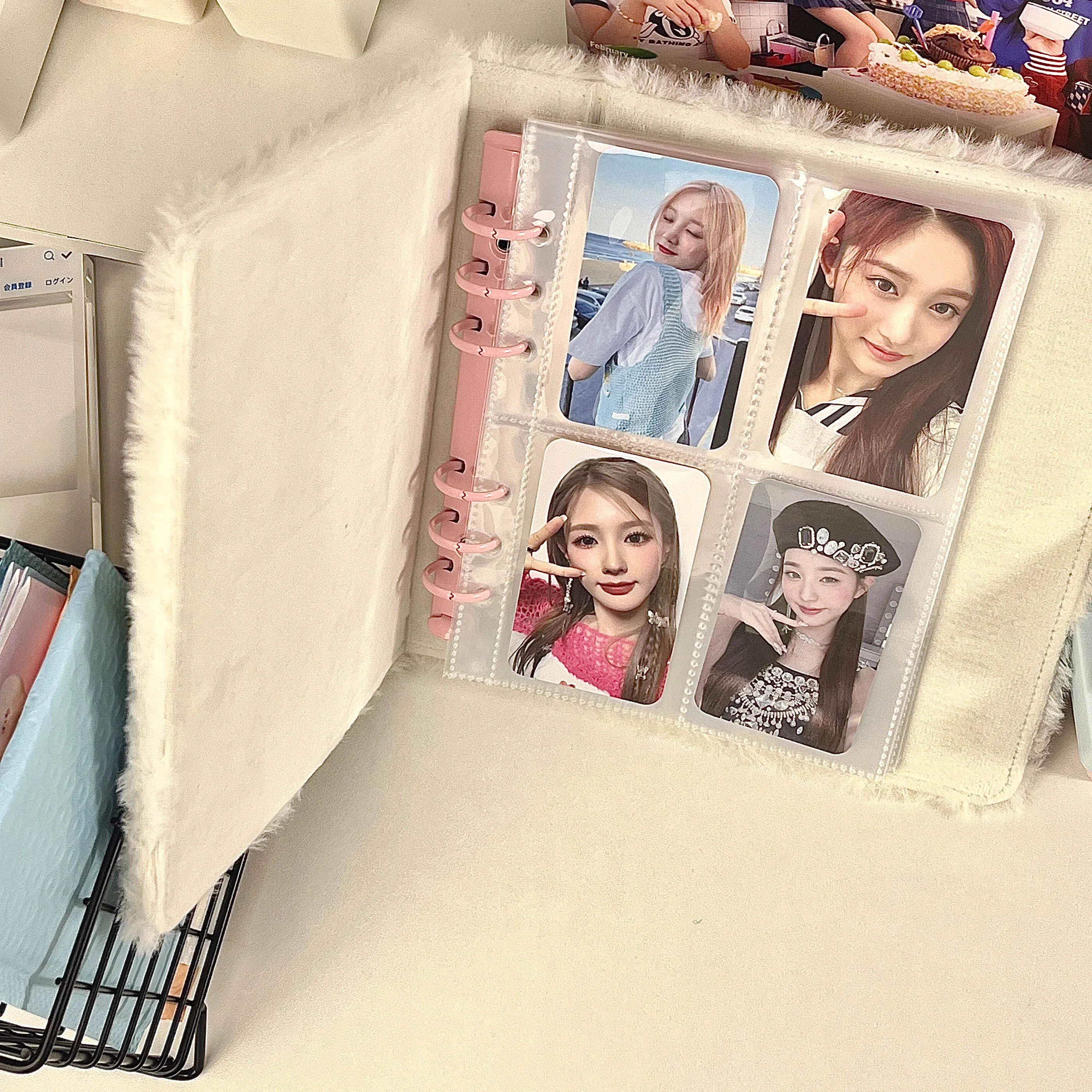 Photocard Holder Plush Binder A5 Photo Album Kpop Stuff Card For ...
