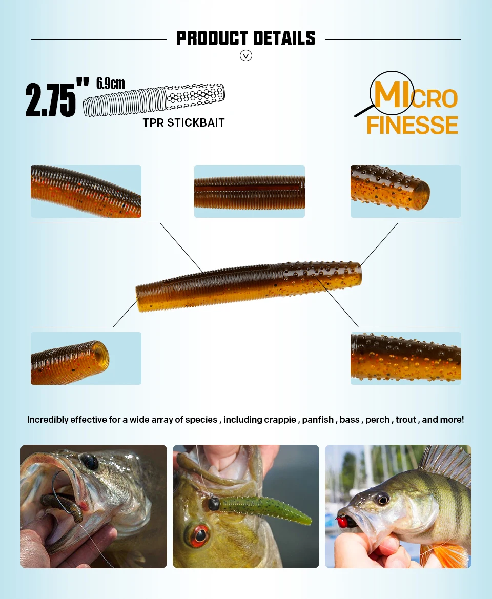 Letoyo Lsb053 Senko 3.8g 6.9cm Soft Plastic Fishing Worm Lure Stick ...