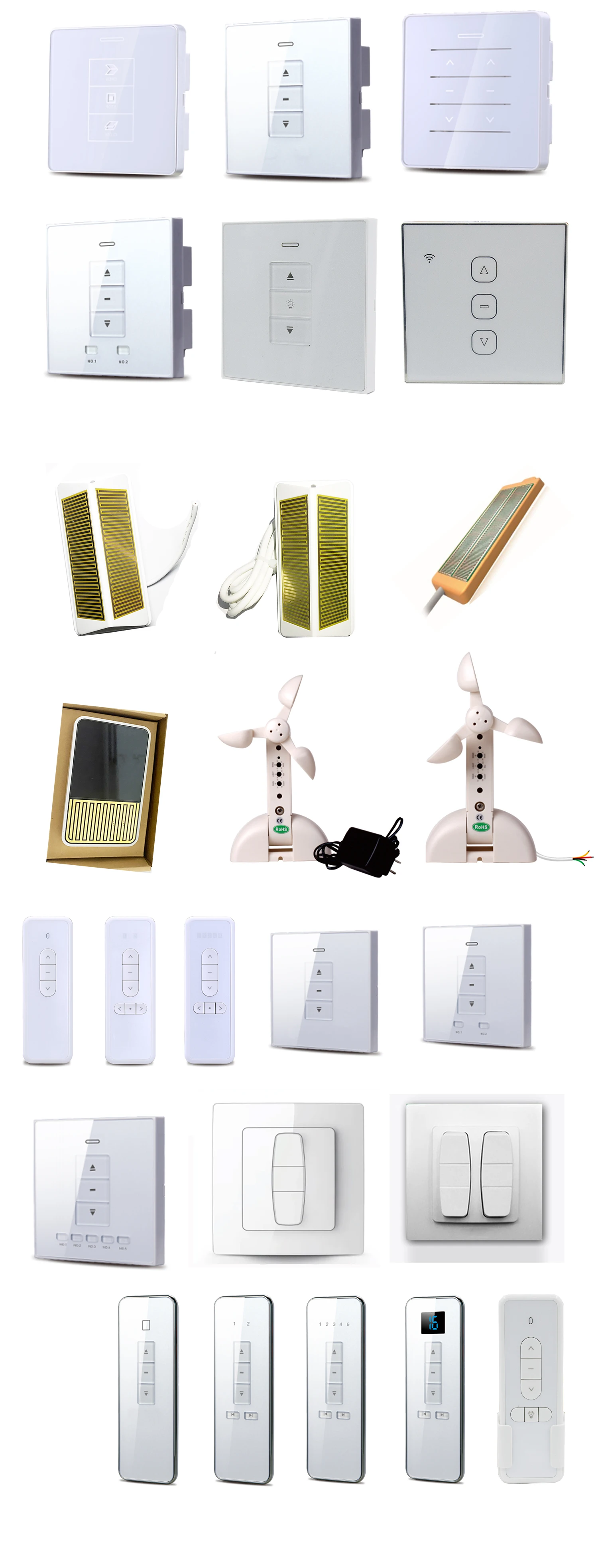 Ac Wall Switch Curtain Controller For Chain Window Opener Linear ...