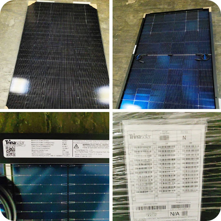 Trina All Black Dual Glass Solar Panel Bifacial In Stock Eu Warehouse ...