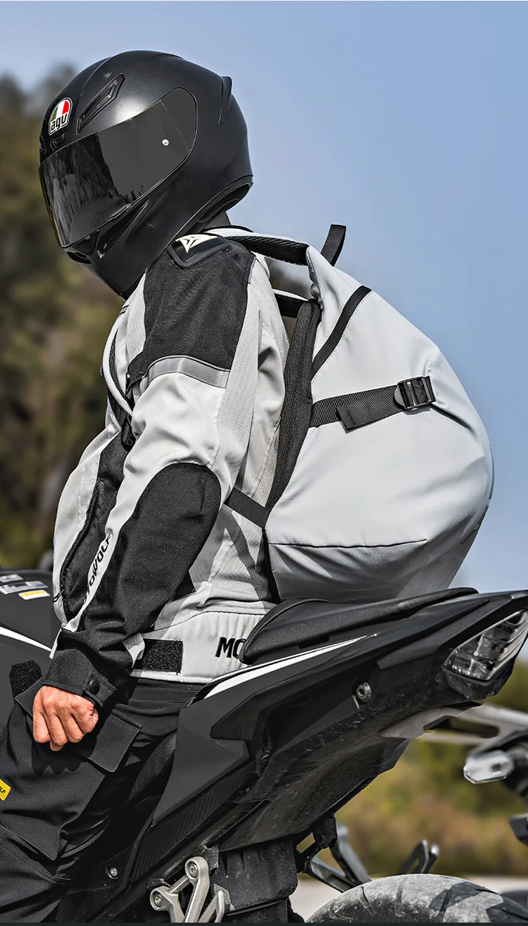 MOTOWOLF Large Capacity Helmet Bag – Motorcycle Backpack for Outdoor ...