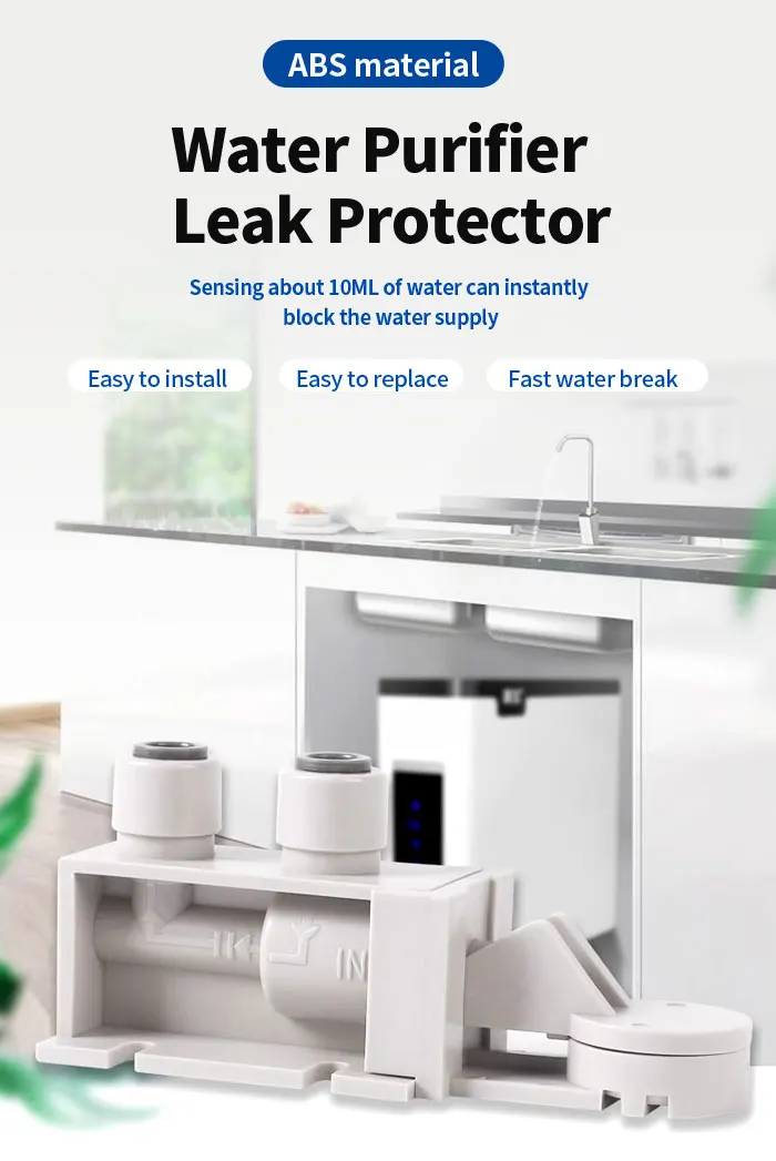 1/4" 3/8" Auto Water Shut Off Valve Protector Water Leakage Guard ...