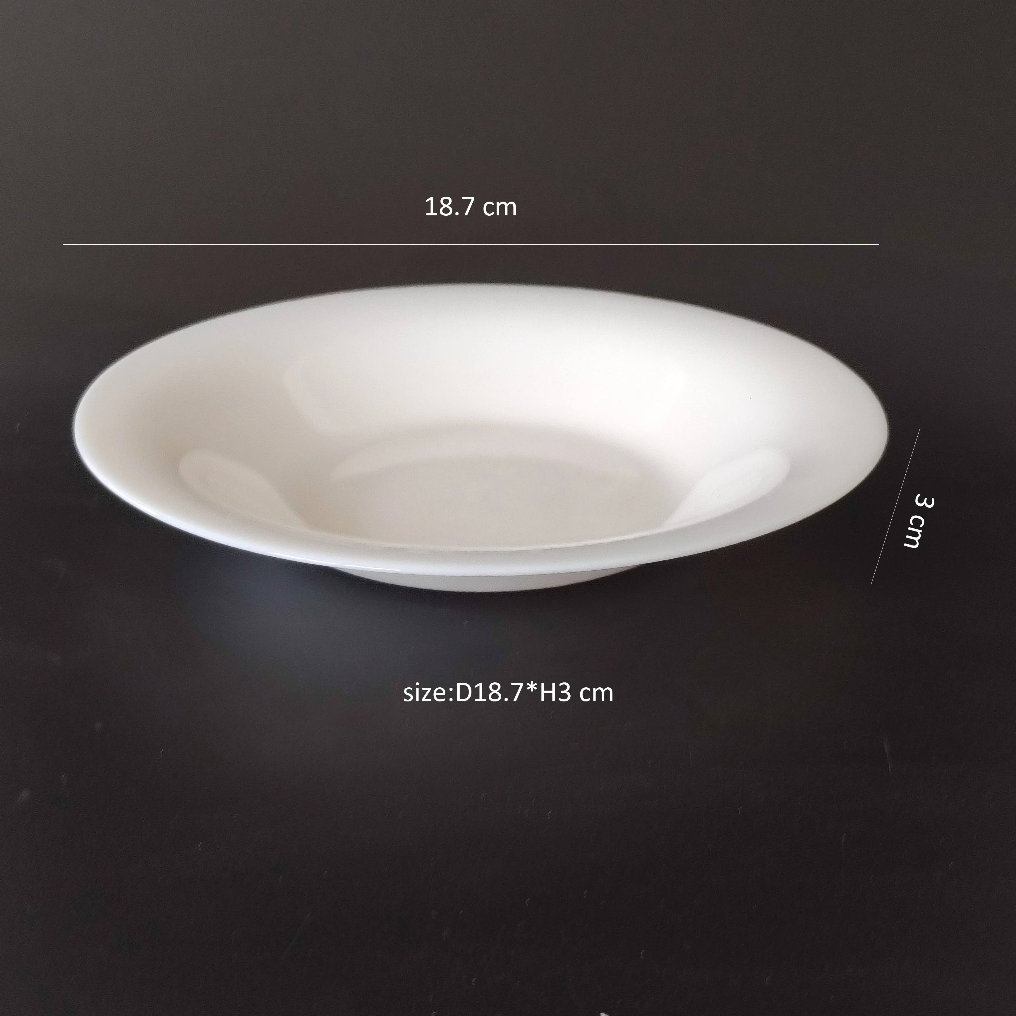 Classic White Restaurant Deep Dishes Plate Dinnerware Plate Set Of 2 ...