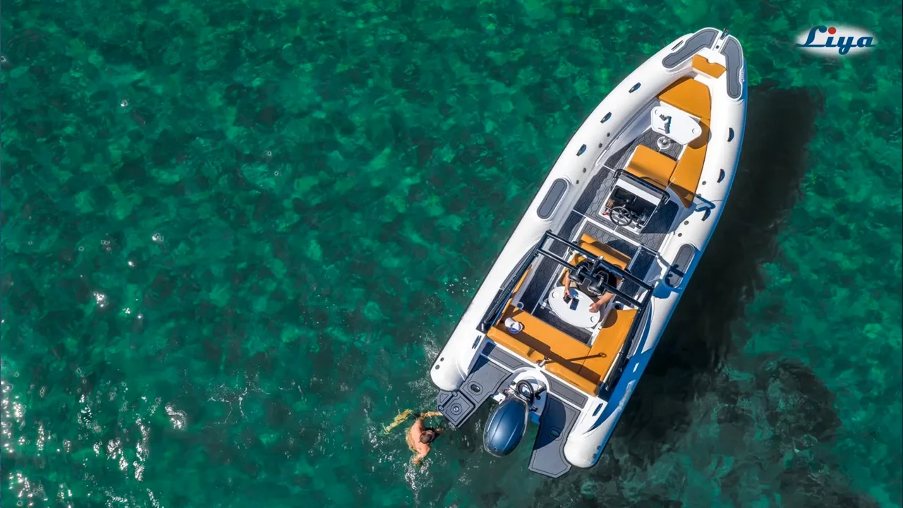 Factory Supply Liya 22ft Fiberglass Hull Pvc Hypalon Pontoon Rib Rigid ...