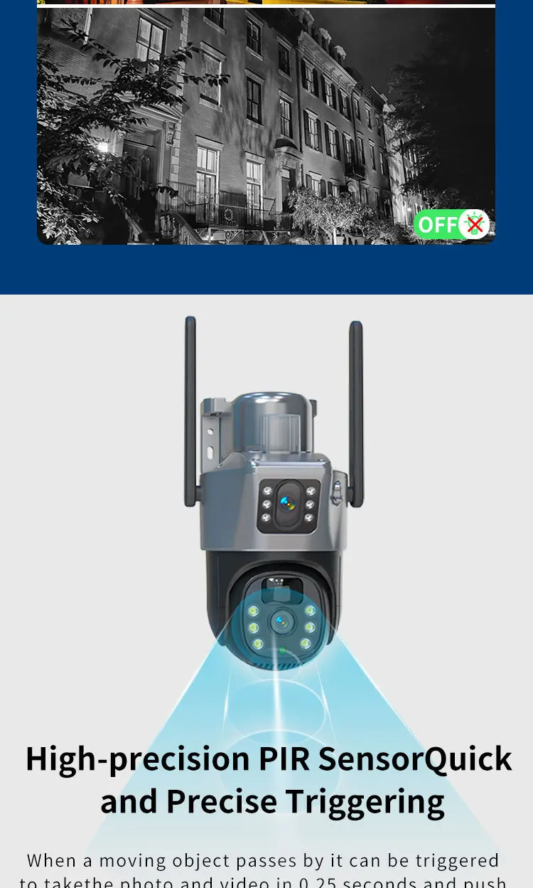 Three Eyes 4g V360 Solar Monitor 360 Degree Mobile Phone Remote Outdoor ...