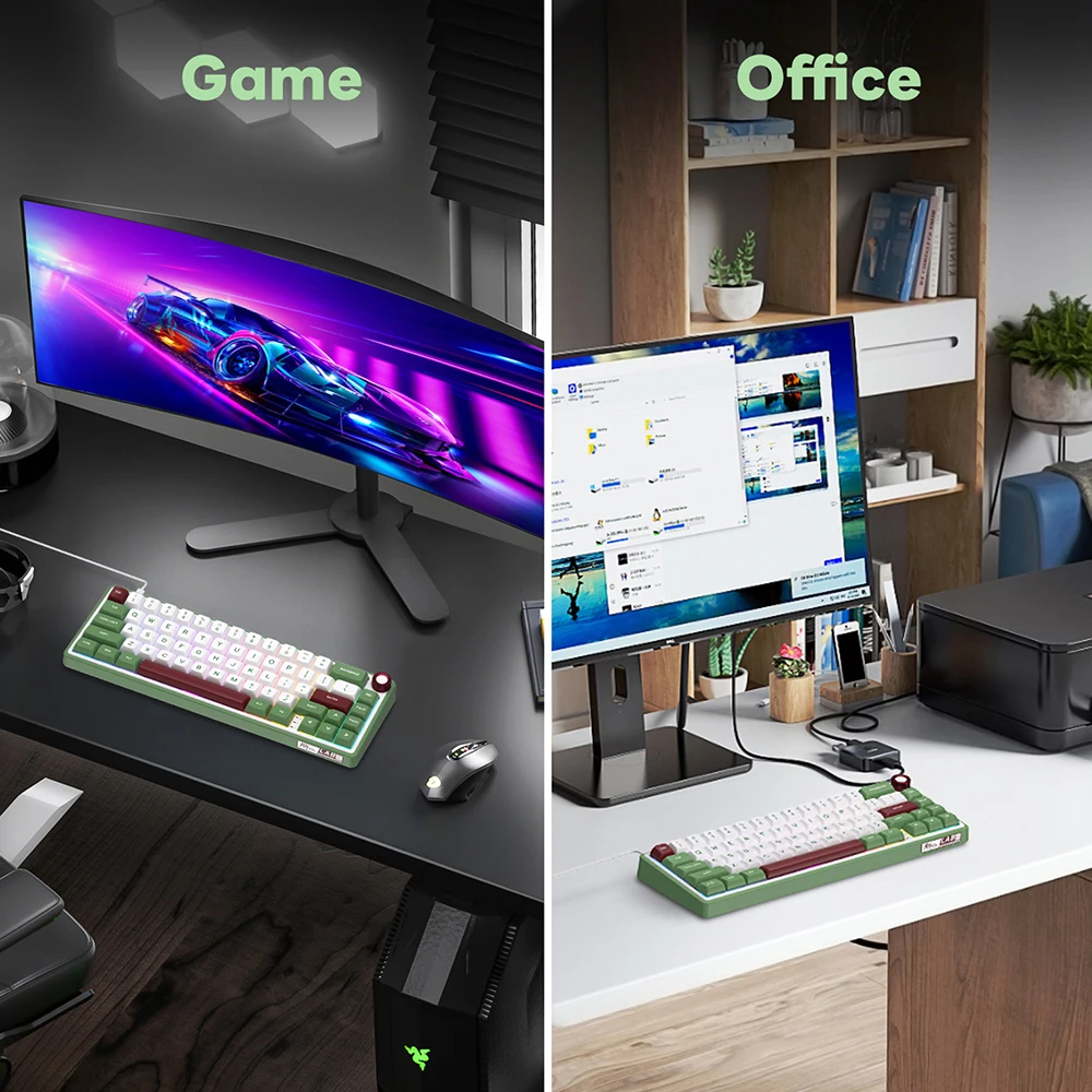 Royal Kludge RK R65 Mechanical Keyboard - 66 Keys RGB