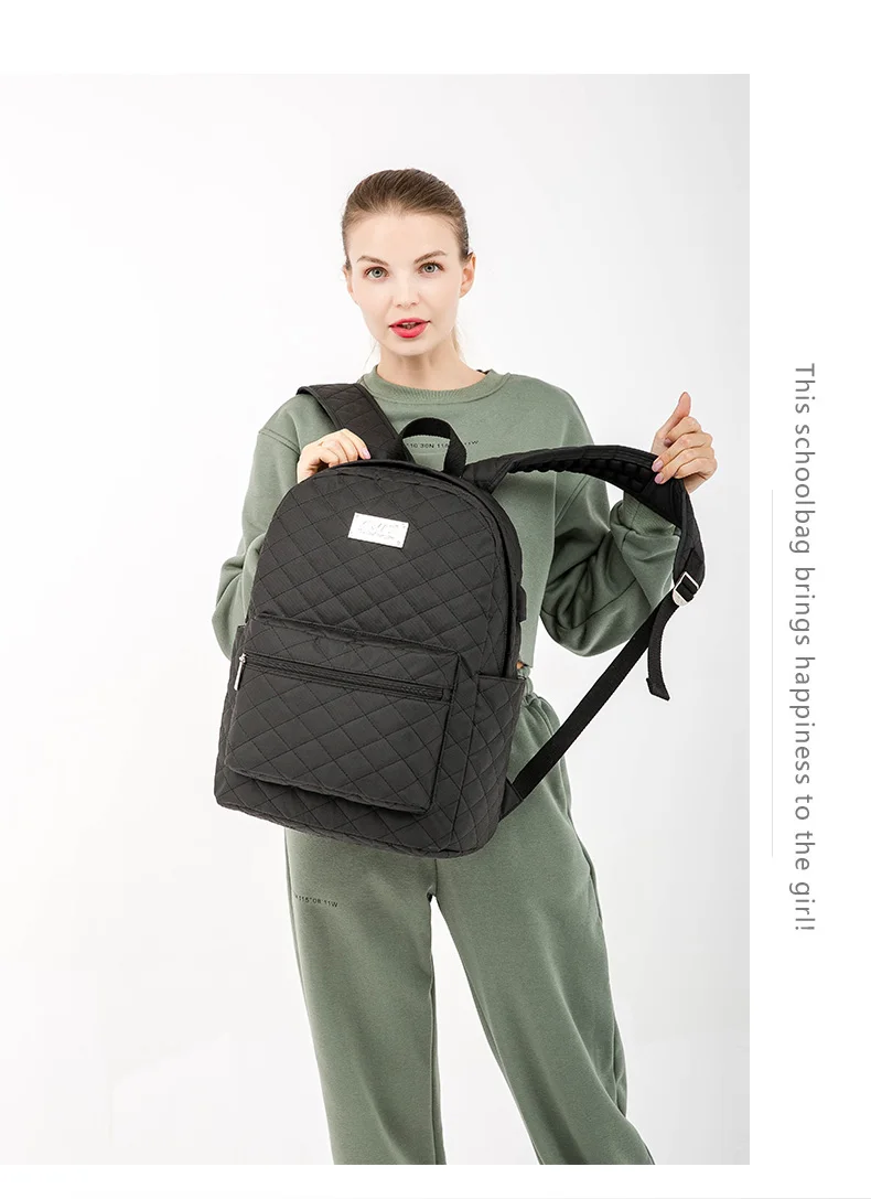 Kinmac Embroidery Laptop Backpack - Waterproof & USB Port