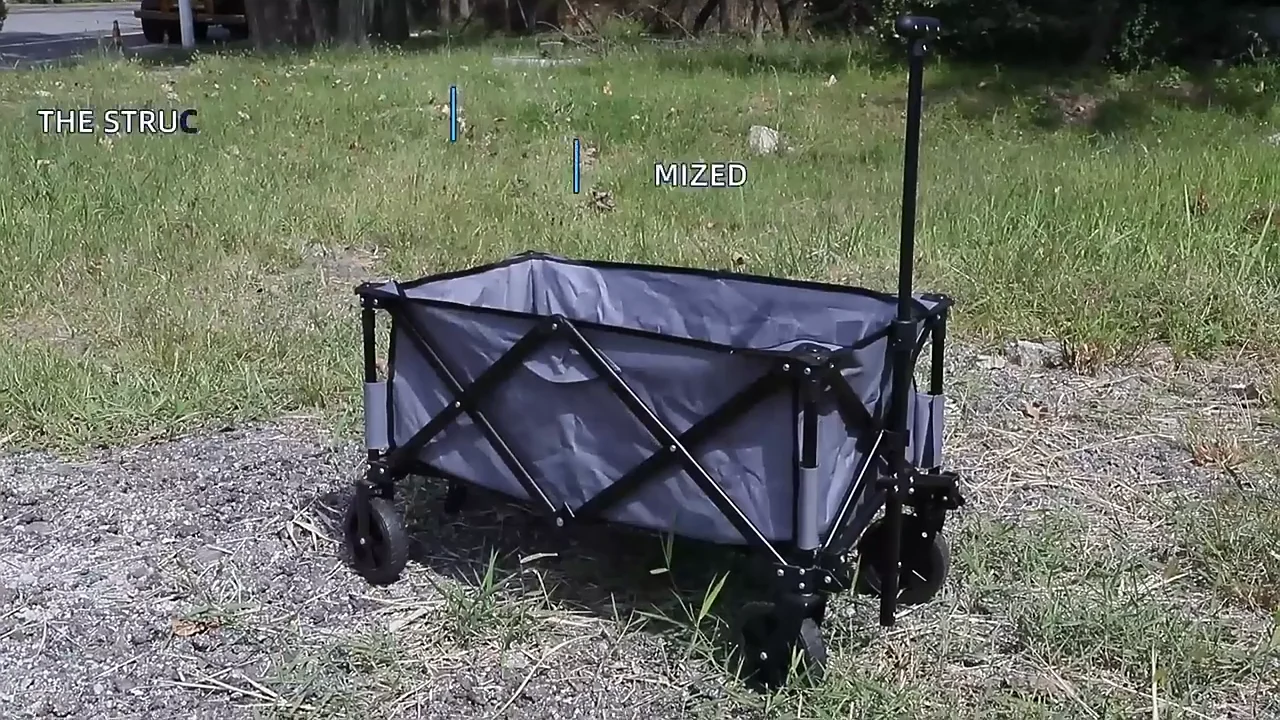 Hand Carts Trolleys Garden Metal Trolley 4 Wheel Folding Tipping Garden ...