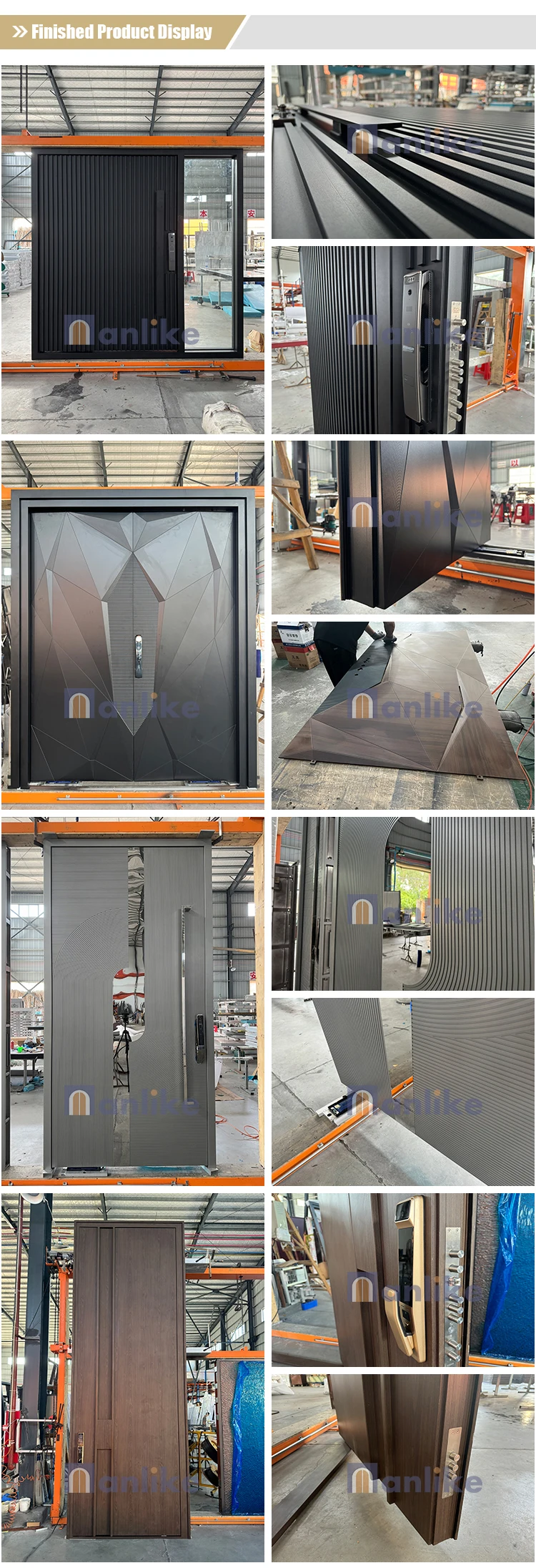 Anlike Australia New Aluminum Batten Entry Security Doors