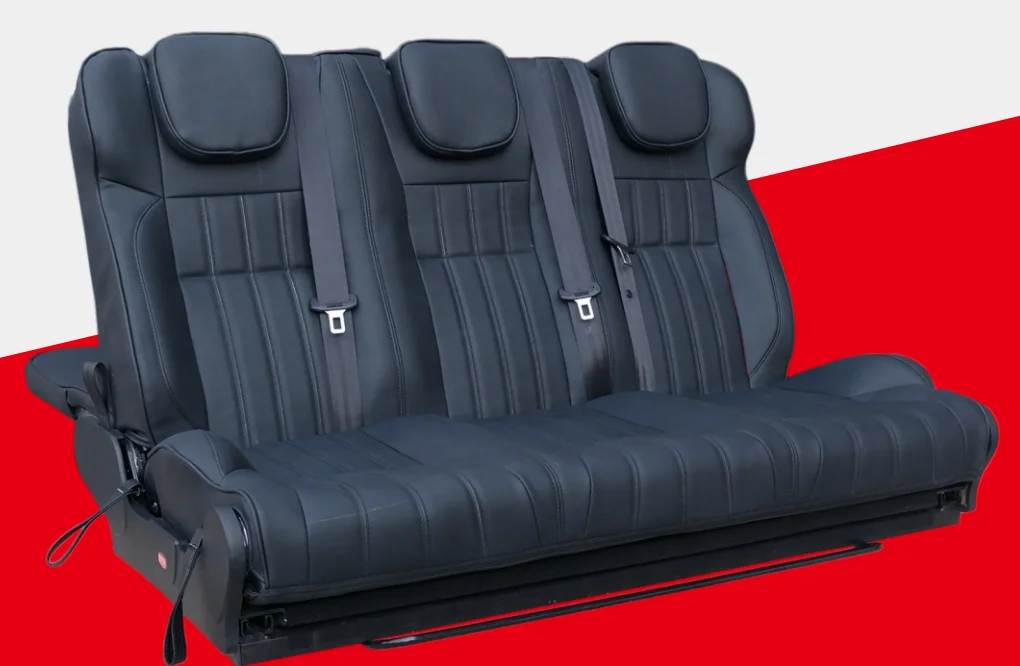 Comfortable RV Camper Sofa Bed for Motorhomes - Three Passenger Seats ...