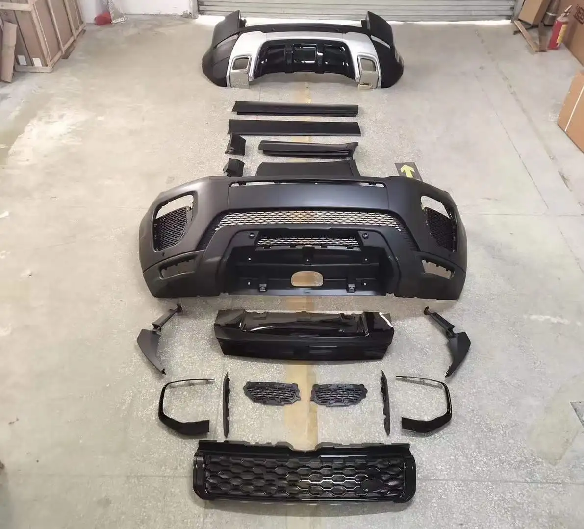 Runde New Design Body Kit for Range Rover Evoque Front Bumper Grille ...
