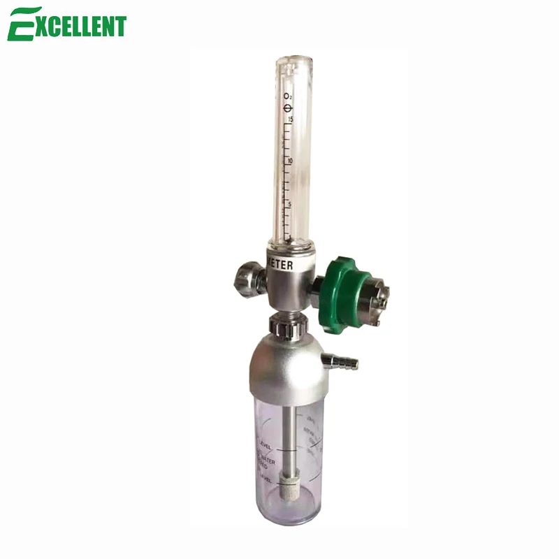 French Adapter Medical Oxygen Pressure Regulator With 1-15lpm Flowmeter ...