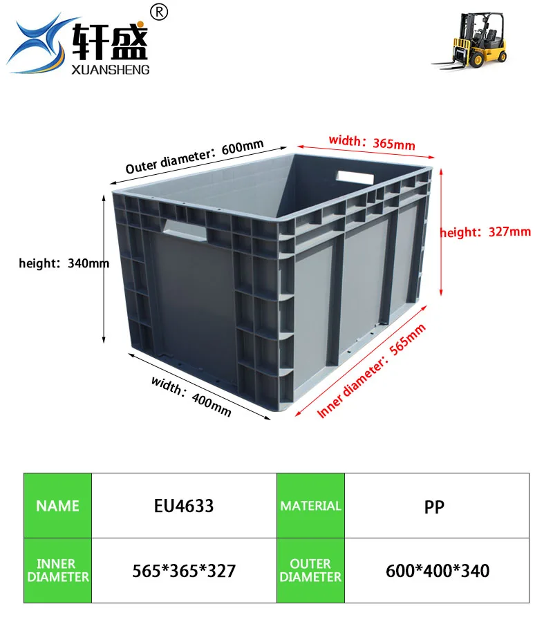 Alibaba.com: Euro Standard 1200x1000mm Stackable Plastic Logistics Box ...