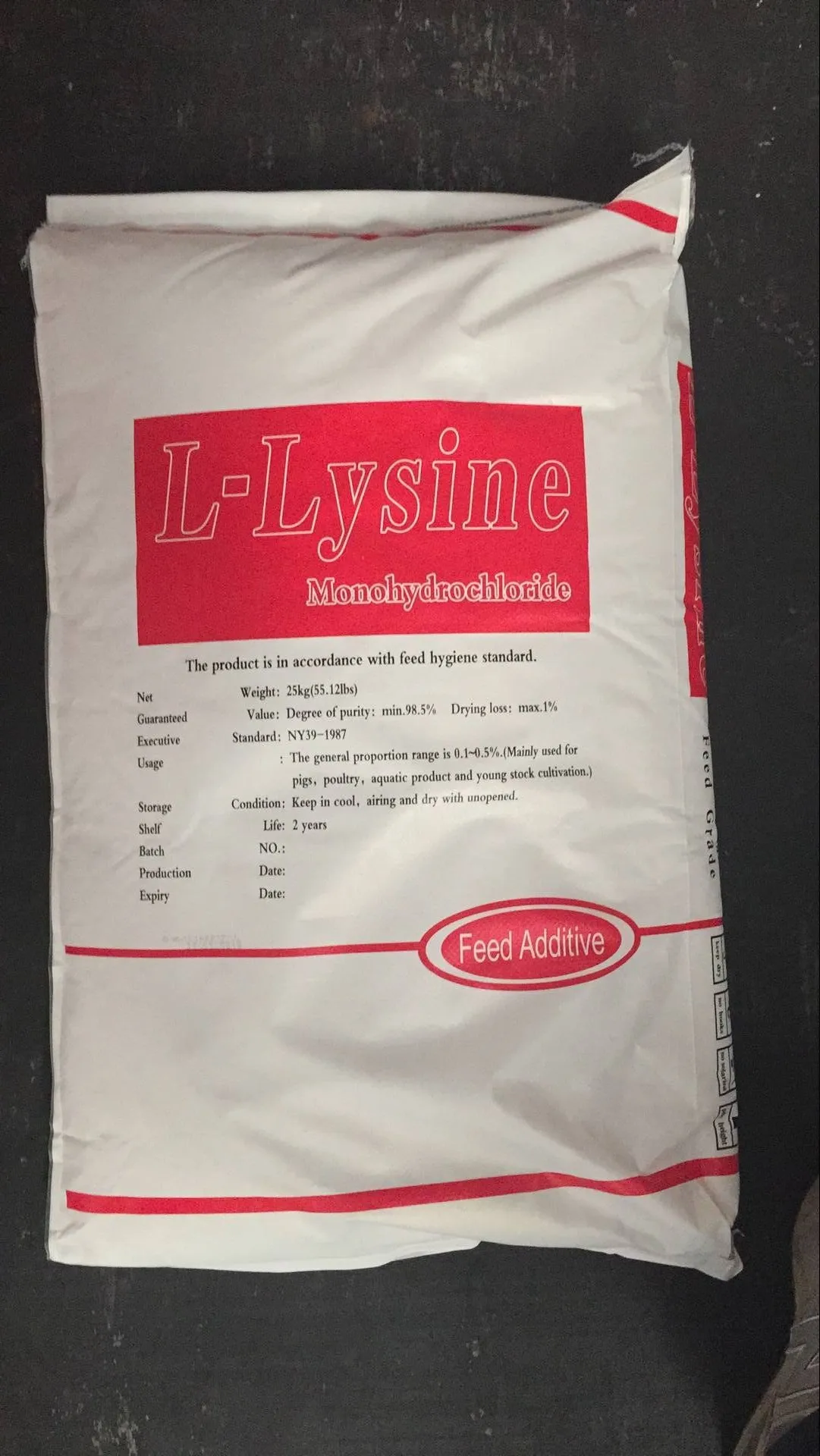 L Lysine Hcl Animal Feed Grade Additives Animal Nutrition Supplement L ...