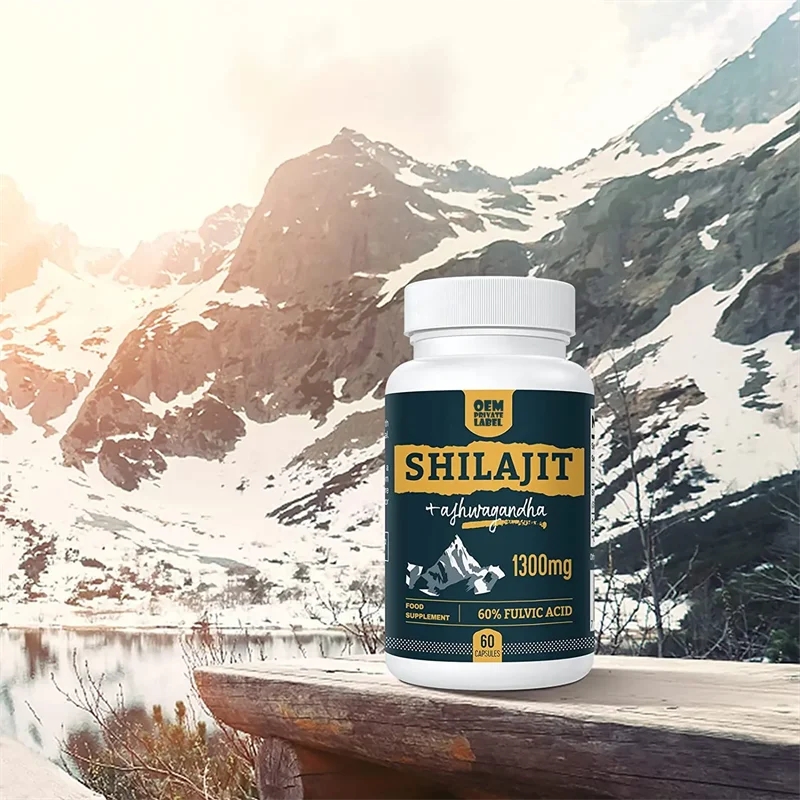 Biocaro Oem Shilajit Capsule Himalayan Shilajit Resin 85 Minerals Brain Support Enhance Male ...
