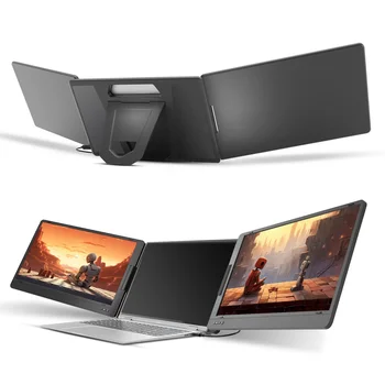 14 Inch Portable Triple Monitor Tri-screen Multi Function Lcd Hdr ...