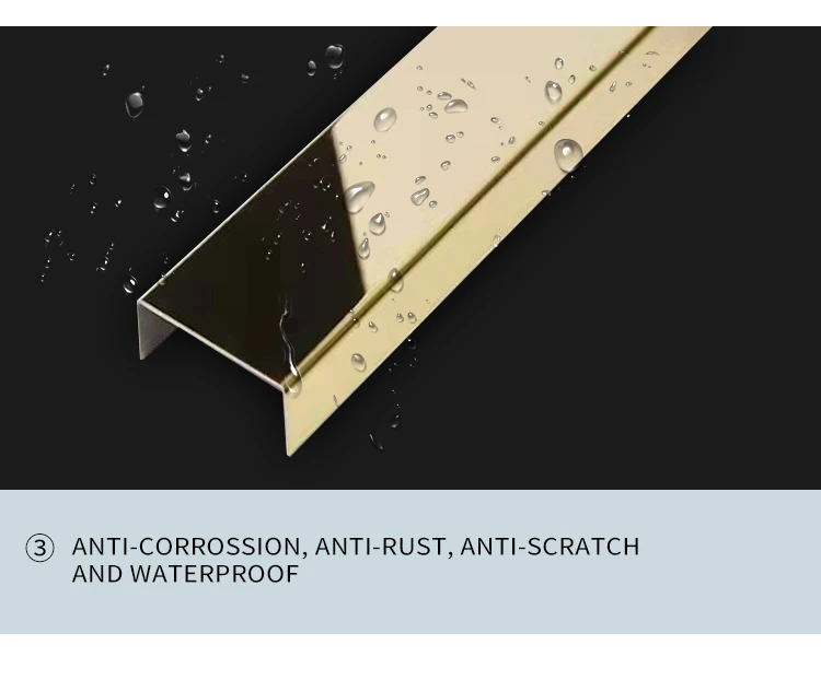 Bentuk Keramik Lantai - Stainless Steel U Shape Tile Trim