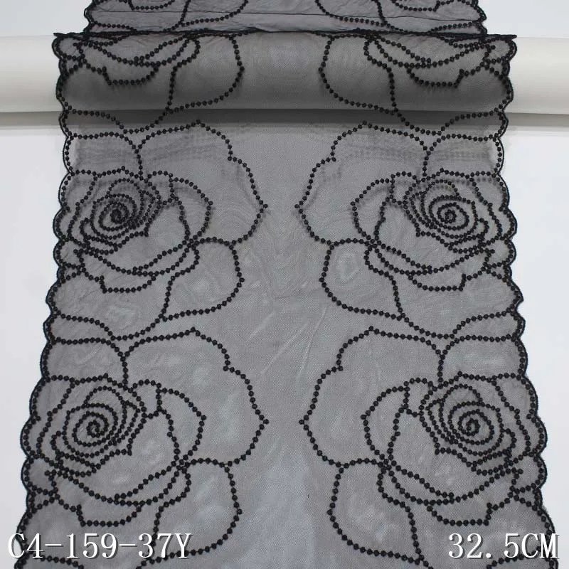 Red And Black Lace Border