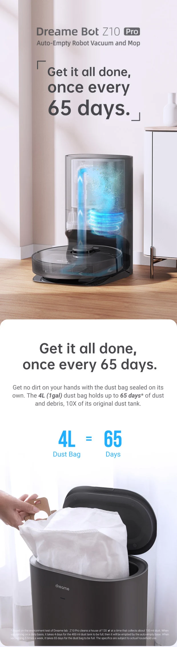 Dreame Bot Z10 Pro - Efficient Wet and Dry Mopping Robot