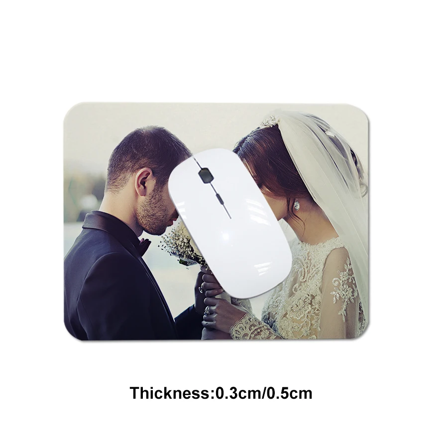 Sublimation Blank White Mouse Pad Round Heart Shaped Mouse Pad for ...