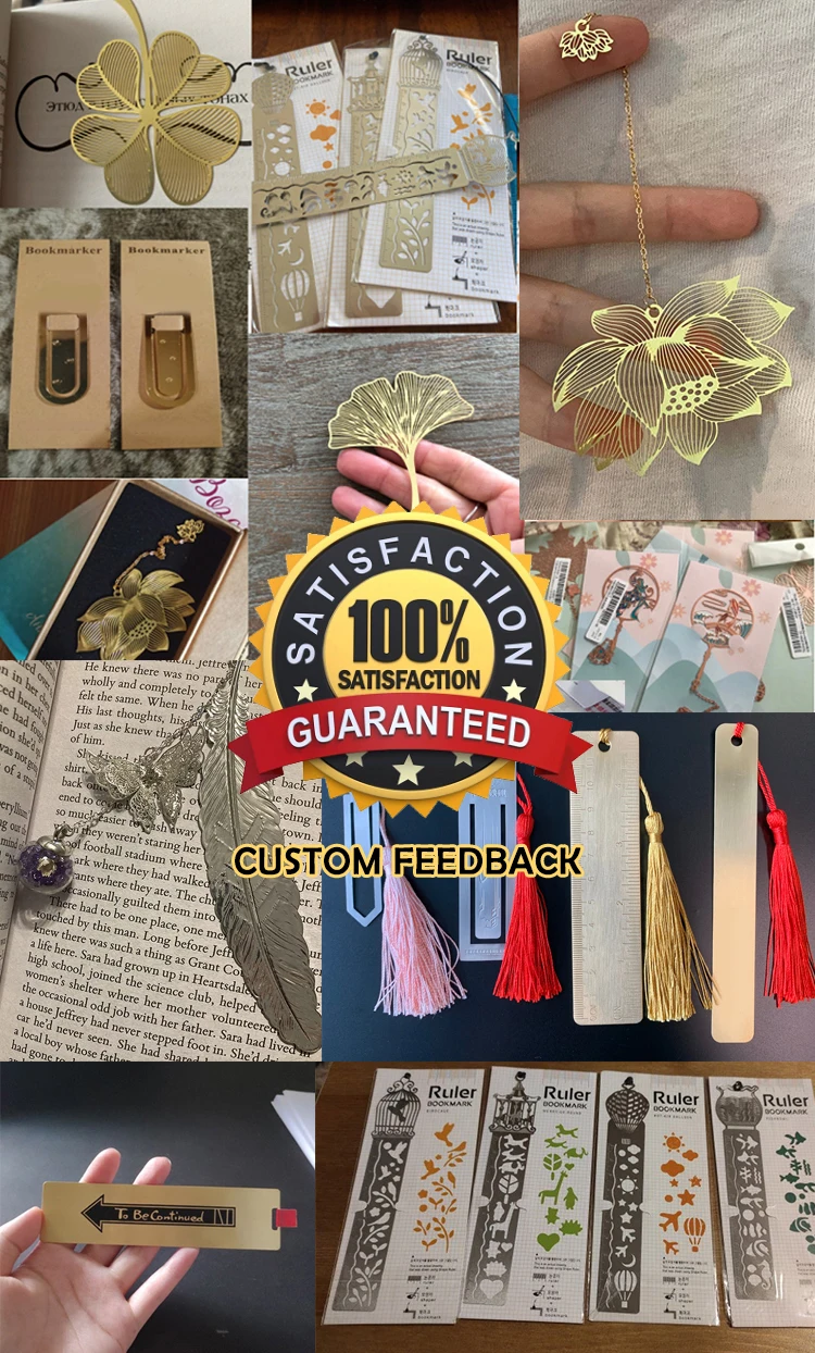 Factory Direct Custom Shape Etched Bookmarks Cute Ultra Thin Soft ...