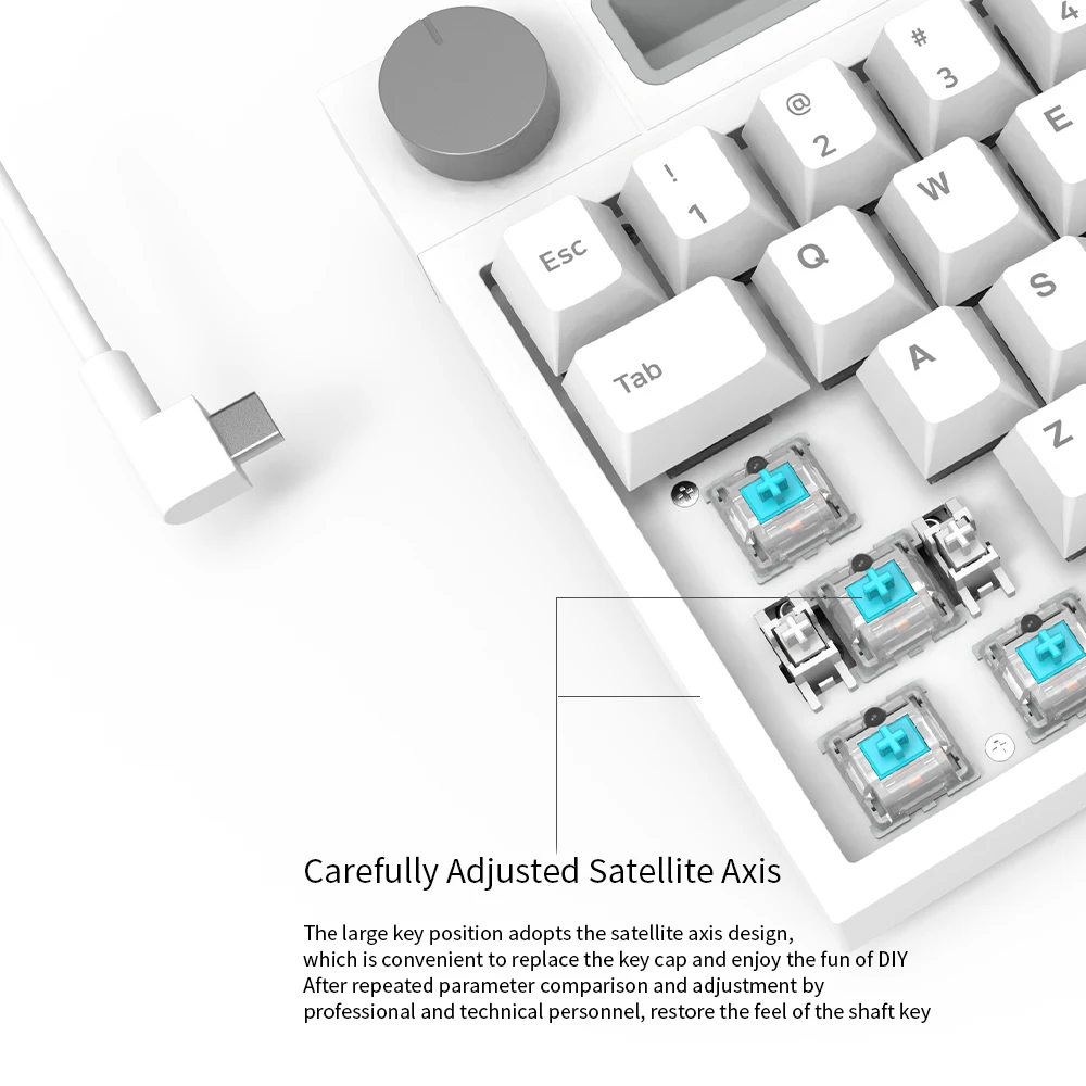 Ajazz K620t 62-key Wireless / Wired Mechanical Gaming Keyboard Hot ...