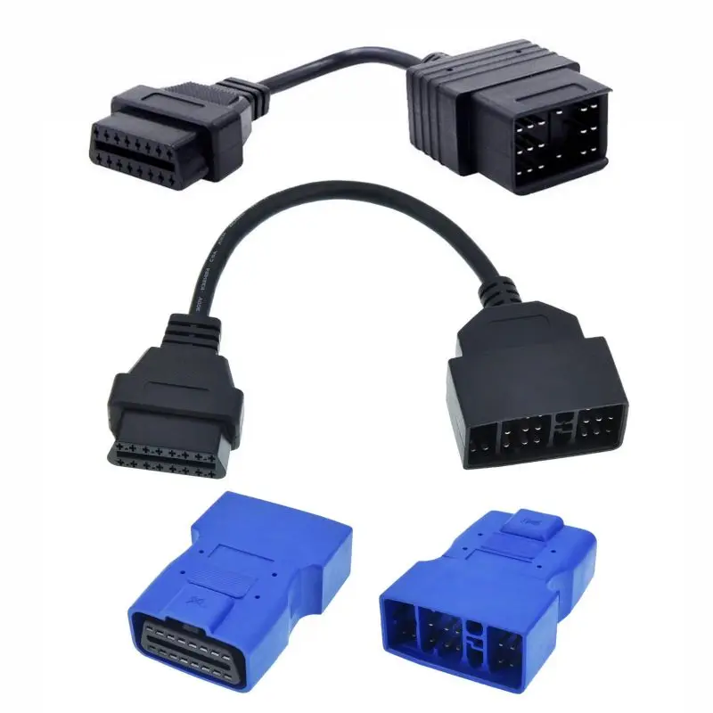 Obd Obd2 Obdii 16 Pin To 21 22 Pin 17pin Male Female Diagnostic ...