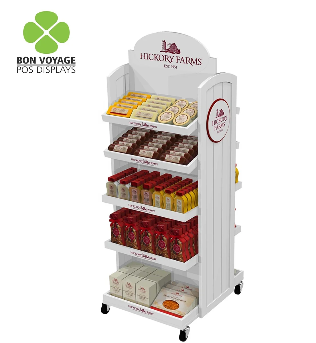 Custom Retail Store Potato Chips Snacks Drink Metal Display Rack ...