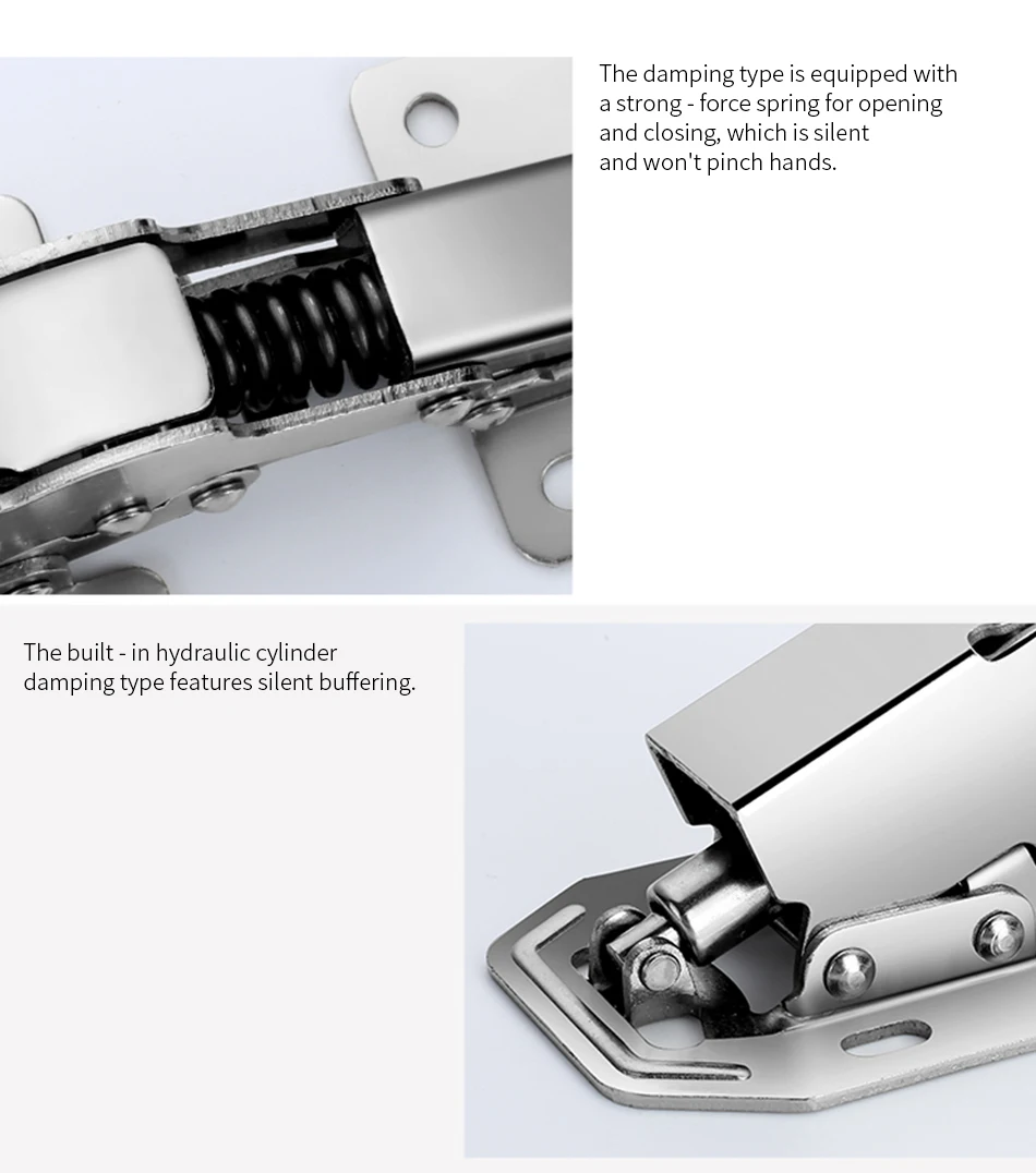 Temax 4 Inch Cabinet Frog Hinge Spring Hinges for Furniture Accessories ...