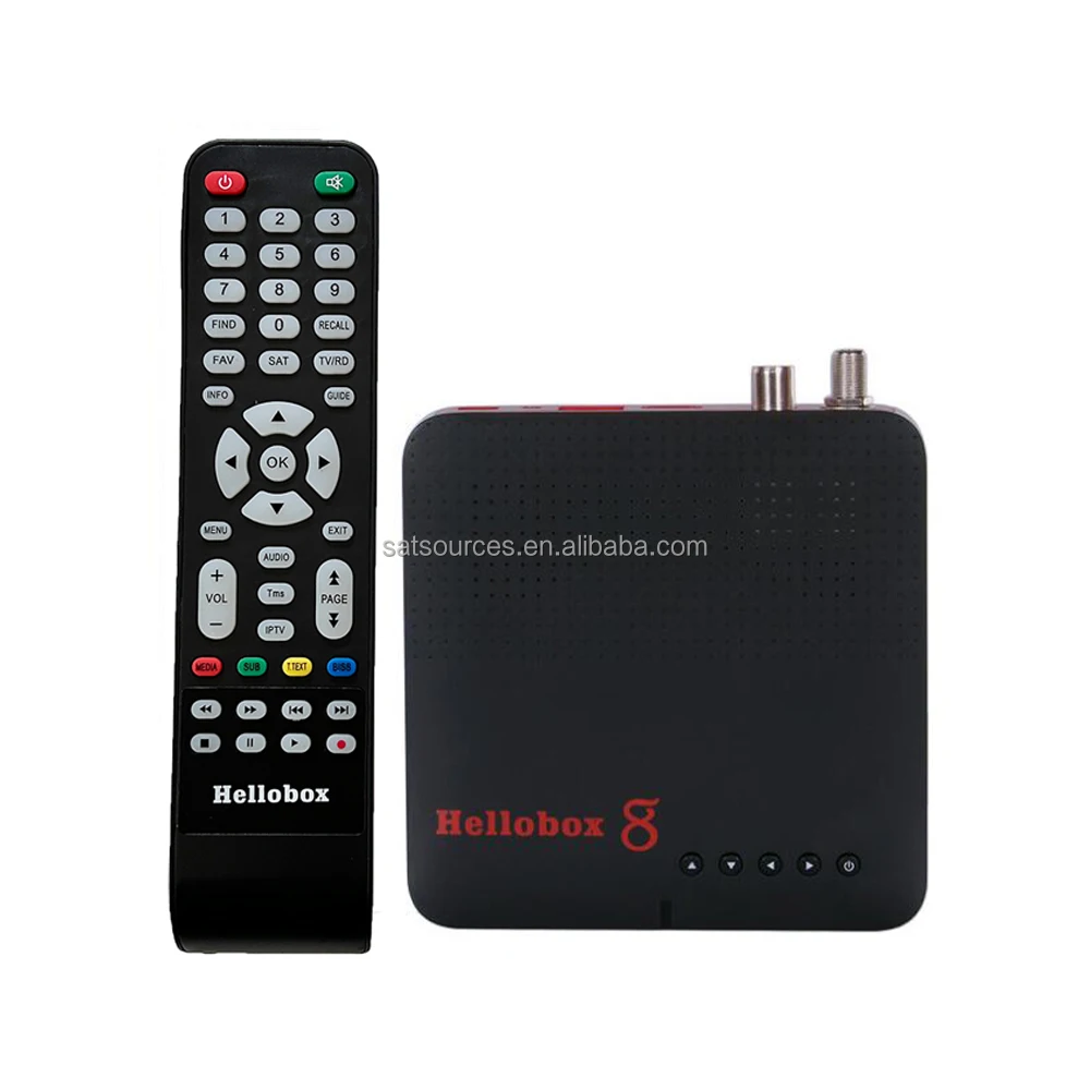 Hellobox 8 - Full Auto-Biss Auto-Powervu Support 3G 4G Dongle