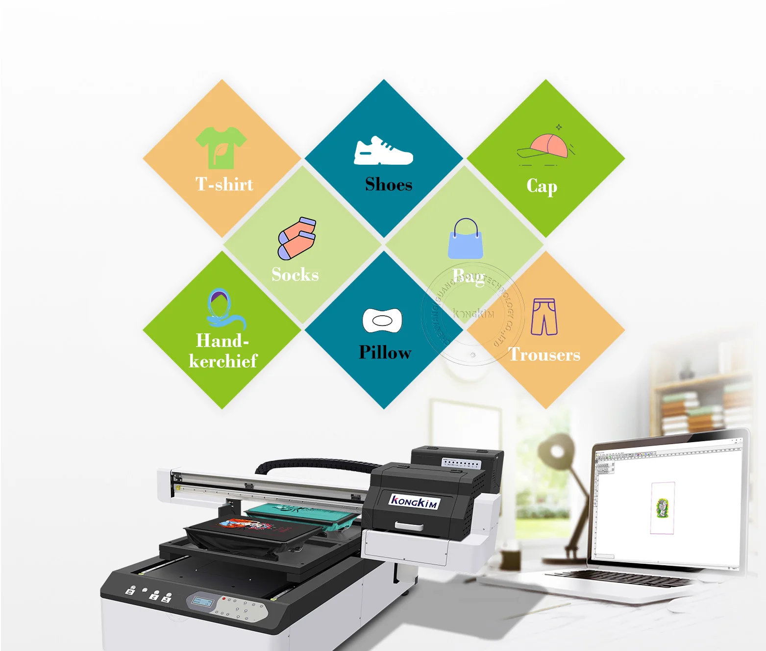 High Resolution DTG Digital Printers for Any Colors T-shirts