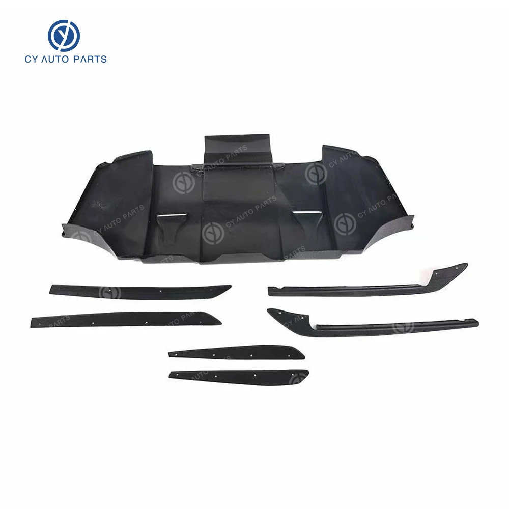 Rear Bumper Carbon Fiber Body Kit Vrs Style Rear Diffuser Lip Spoiler ...